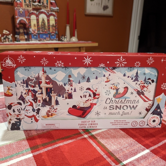 Disney | Holiday | Disney Mickey And Friends Holiday Light Up Sign ...
